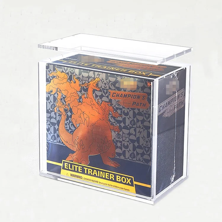 Custom Acrylic Pokemon Etb Case,Premium Clear Acrylic Magnetic Booster ...