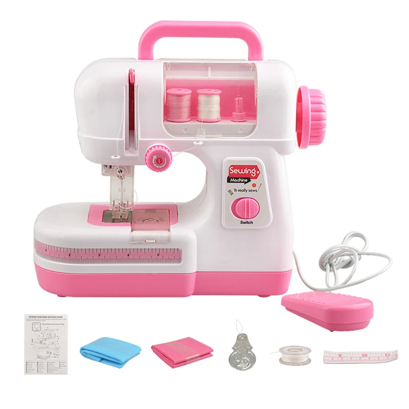 Girls' Electric Sewing Machine Toys Small Household Appliances Children ...