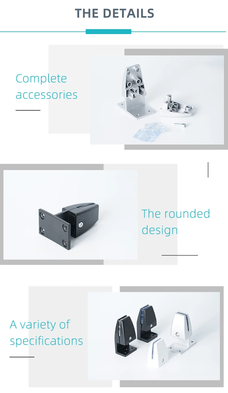 Office Workstation Aluminum Alloy Desk Partition Screen Fixing Clamp