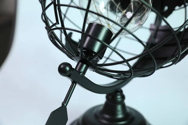 Illuminated Rotating Globe Lamp LED Lighted Desk Globe Earth Metal ...