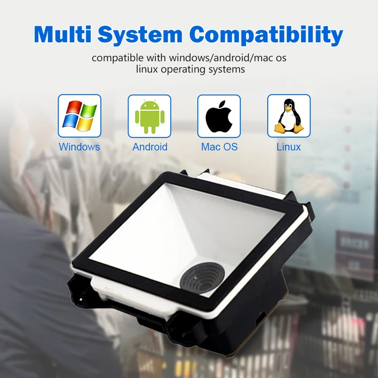 Mini 2d Barcode Scanner Embedded Smallest Omnidirectional Qr Code Reader Module Kiosk Arduino ...