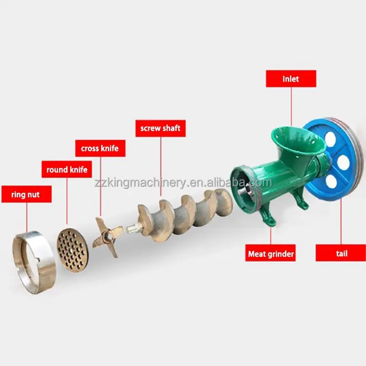 Chicken Bone Fish Electric Meat Crusher Machine - 100-180KG/H