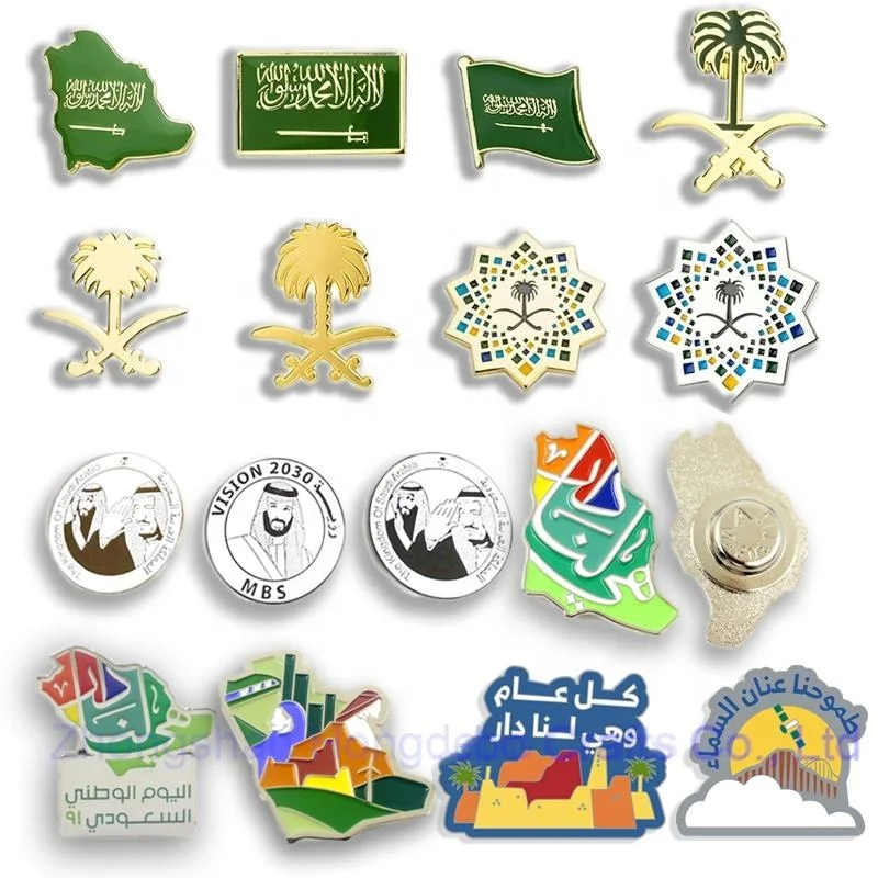 Custom Metal Saudi Arabic Uae Dubai flag Lapel Pin Badge Uae National ...
