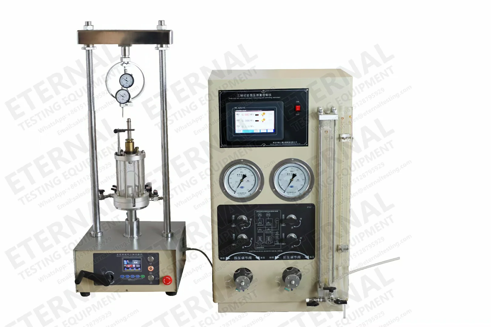 Triaxial Test Systems 60kn Automatic Triaxial Testing Apparatus Soil ...