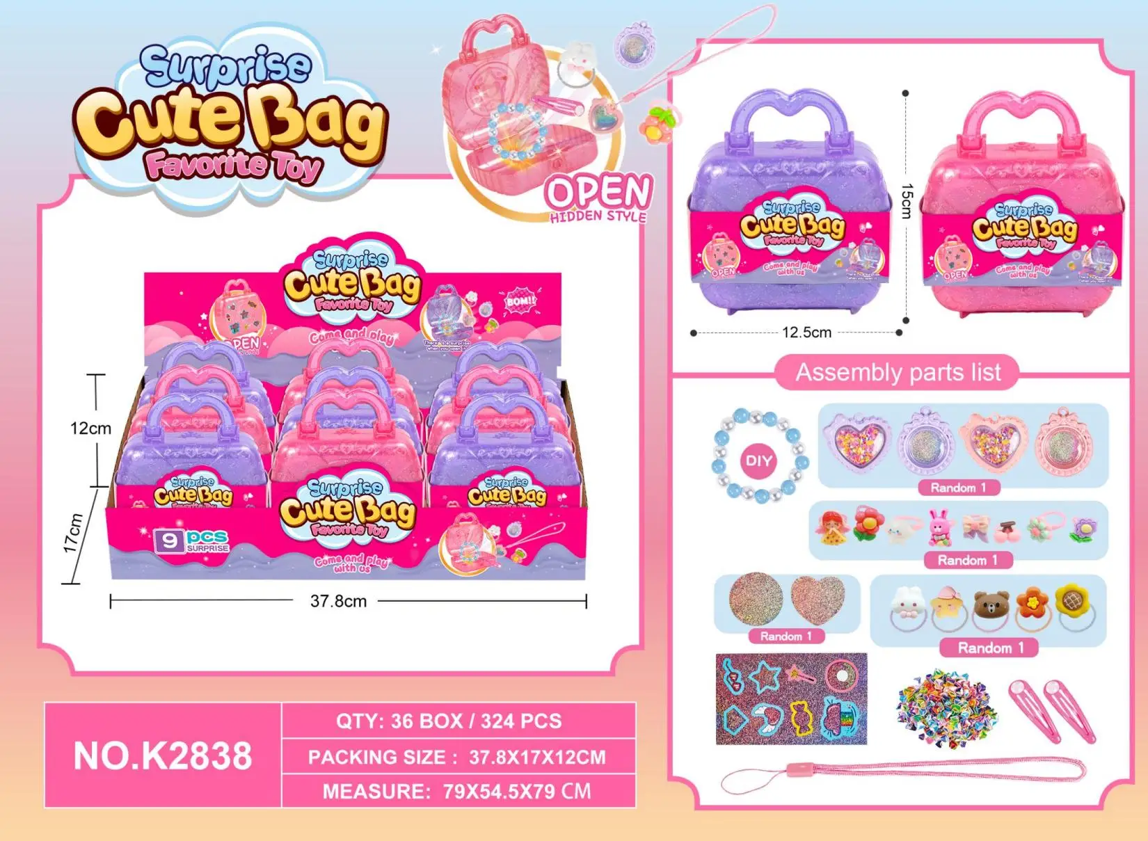 9 Piece Blind Box Set - Jewelry DIY & Cute Toys Gift