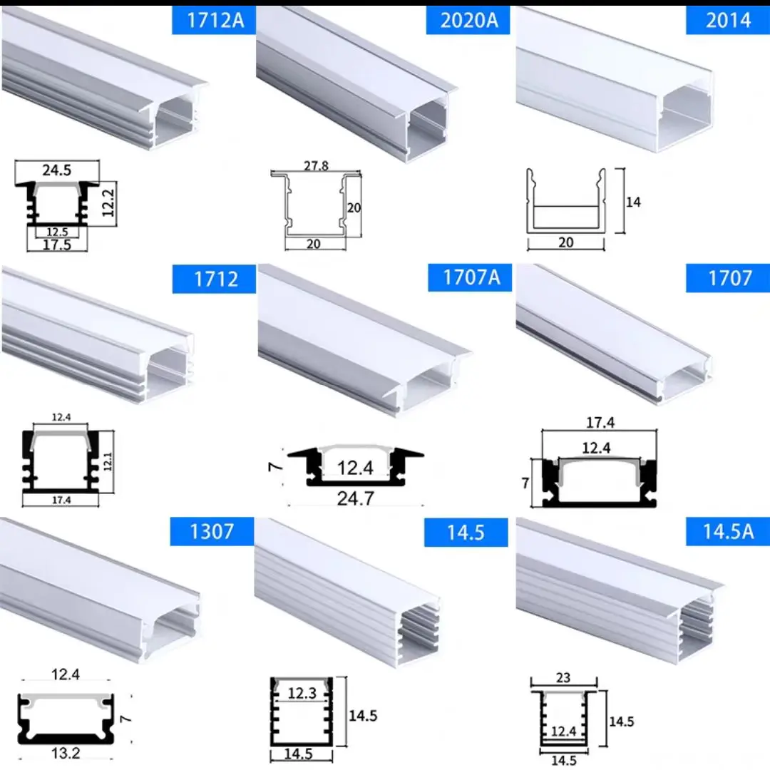 Customized Length Led Diffuser Channel Recessed Mounted Aluminium ...