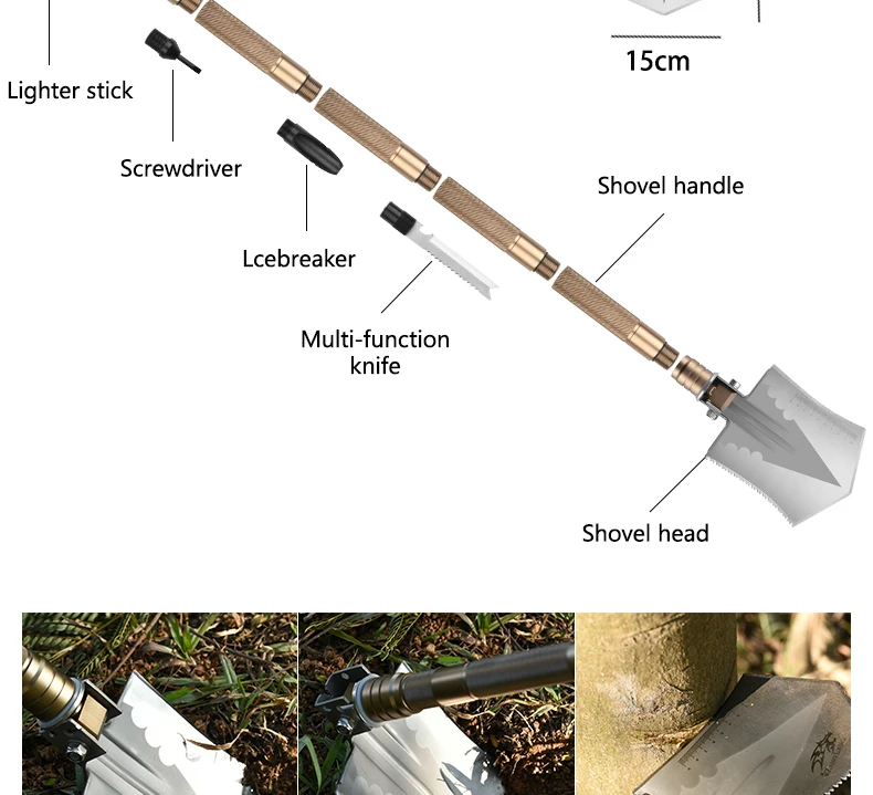 High Quality Entrenching Tool Folding Camping Shovel Multifunctional ...