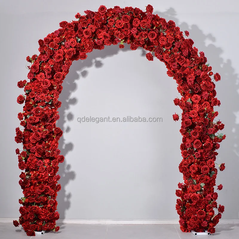 EG-WD147 Square Wedding Arch With Artificial Flower Arch With Stand ...