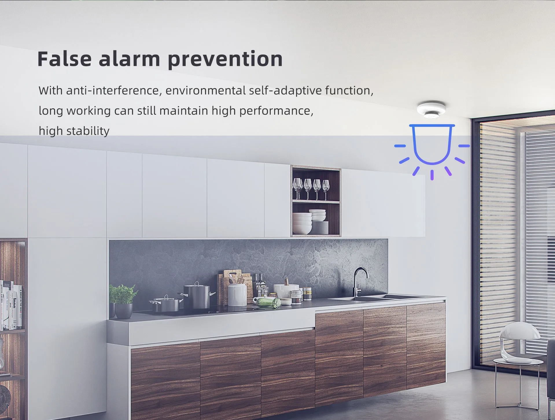 Fire Alarm System Conventional 4 Hard Wired Smoke Alarm Detectors - Buy ...