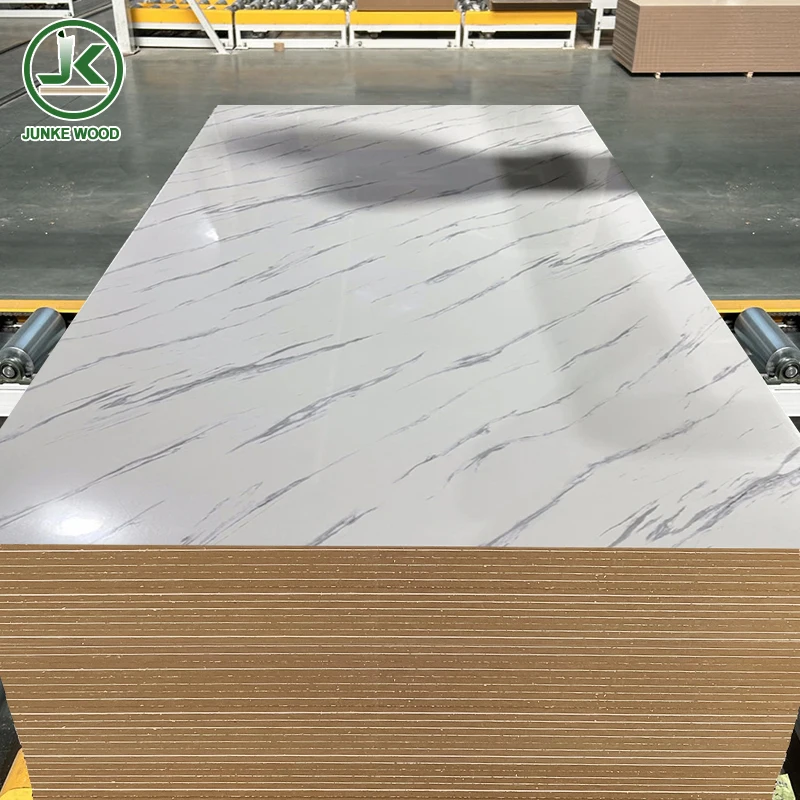 Different Sizes marble texture one side melamine faced mdf medium ...