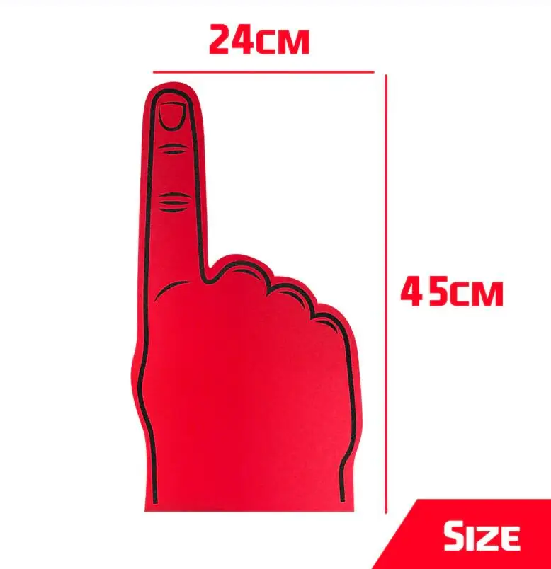 Customized Shape Design Logo Cheering Gloves - Big Foam Finger