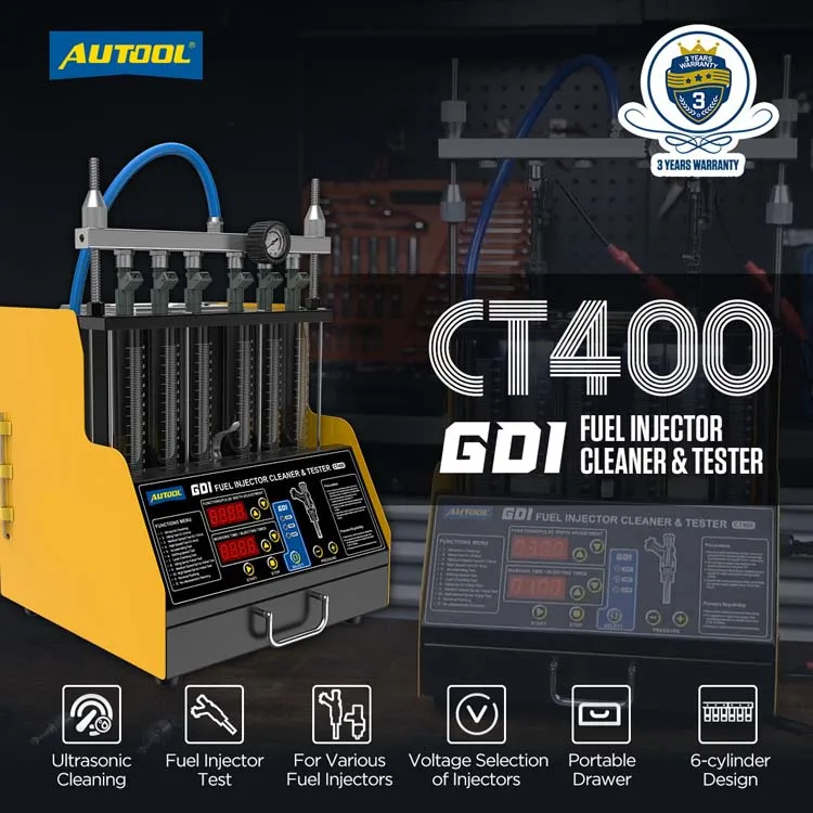 Ct400 Autool Factory Gdi Injector Tester Cleaner 110v 220v Car Injector ...