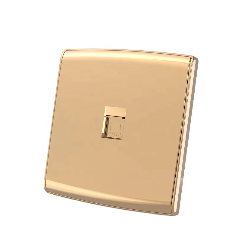 Sirode S2 Series British Standard Modern Gold Luxury 1 Gang Computer ...