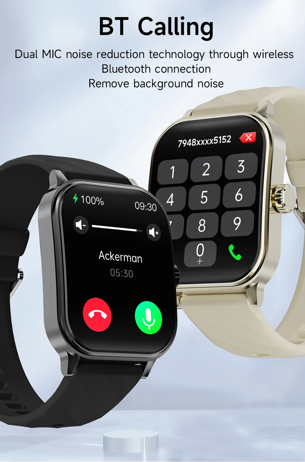 2024 NEW Fashion Smart Watch Hombre Relojes Inteligentes BT Call Health ...