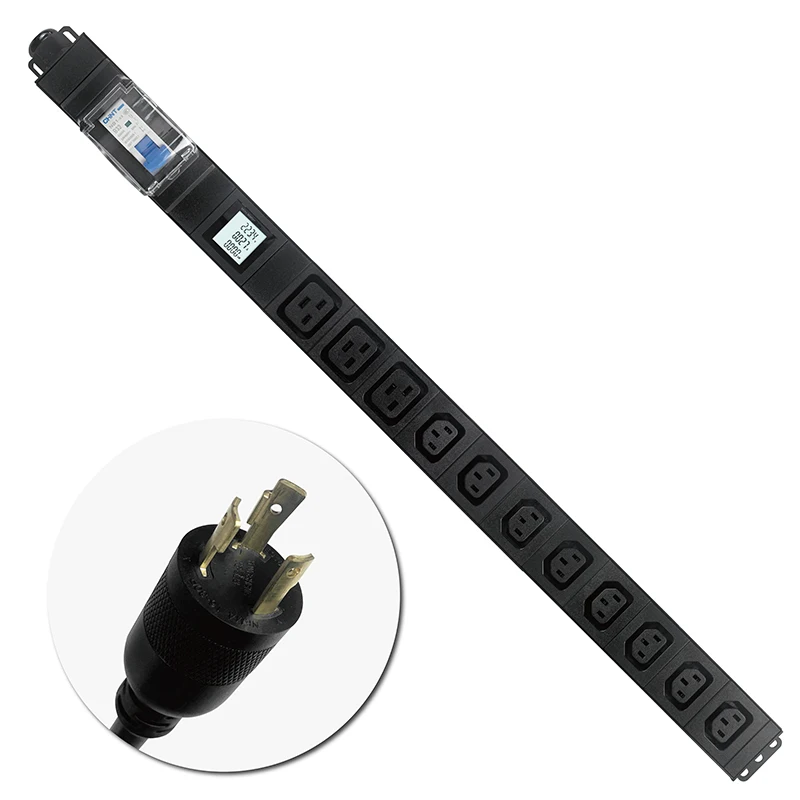 China High Quality Lcd Meter Pdu 240v 30a 8c13&3c19 Pdu Power Distribution Unit - Buy Pdu Power ...