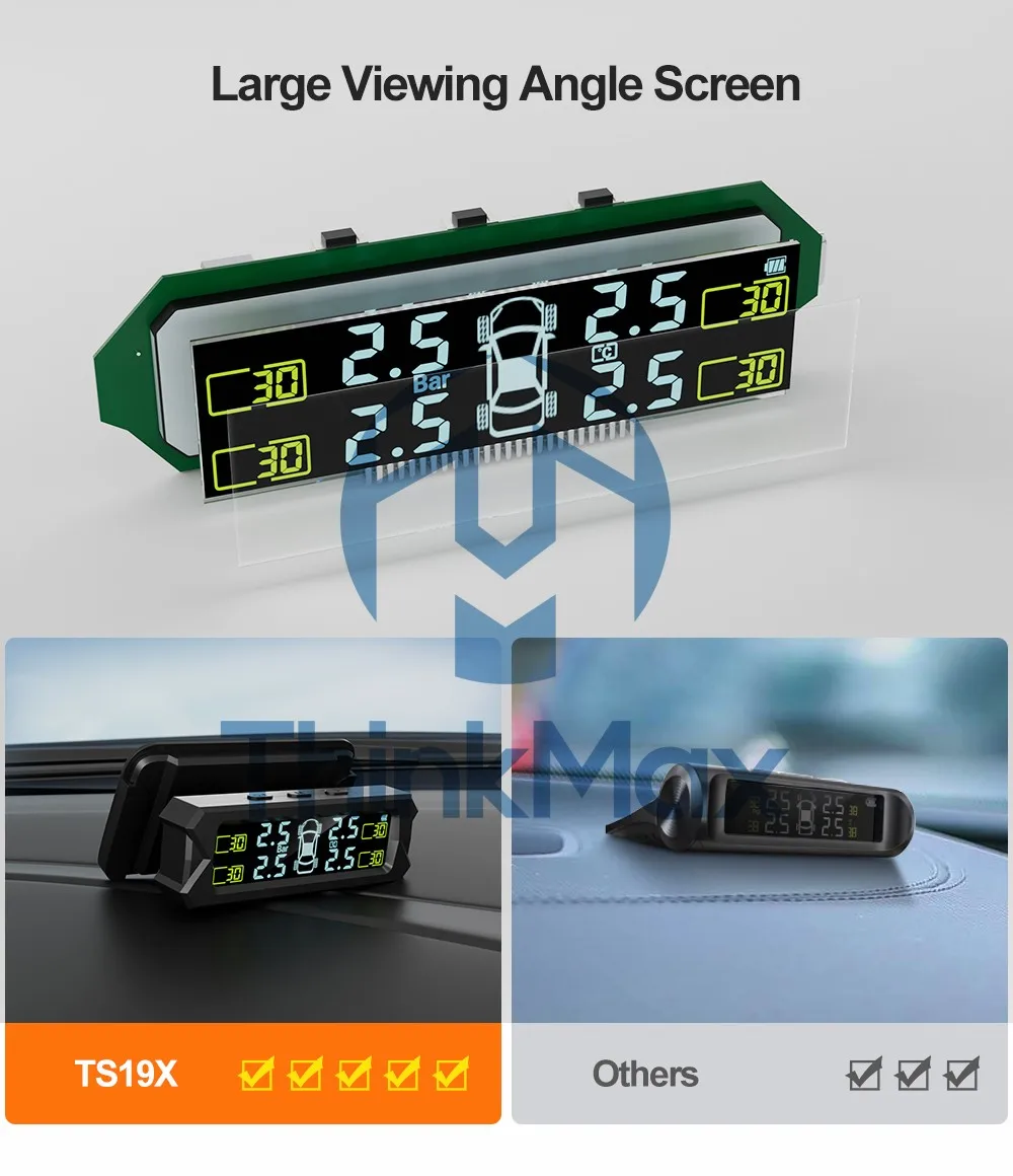 Car Tyre High Pressure Temperature Monitoring 4 Sensor System