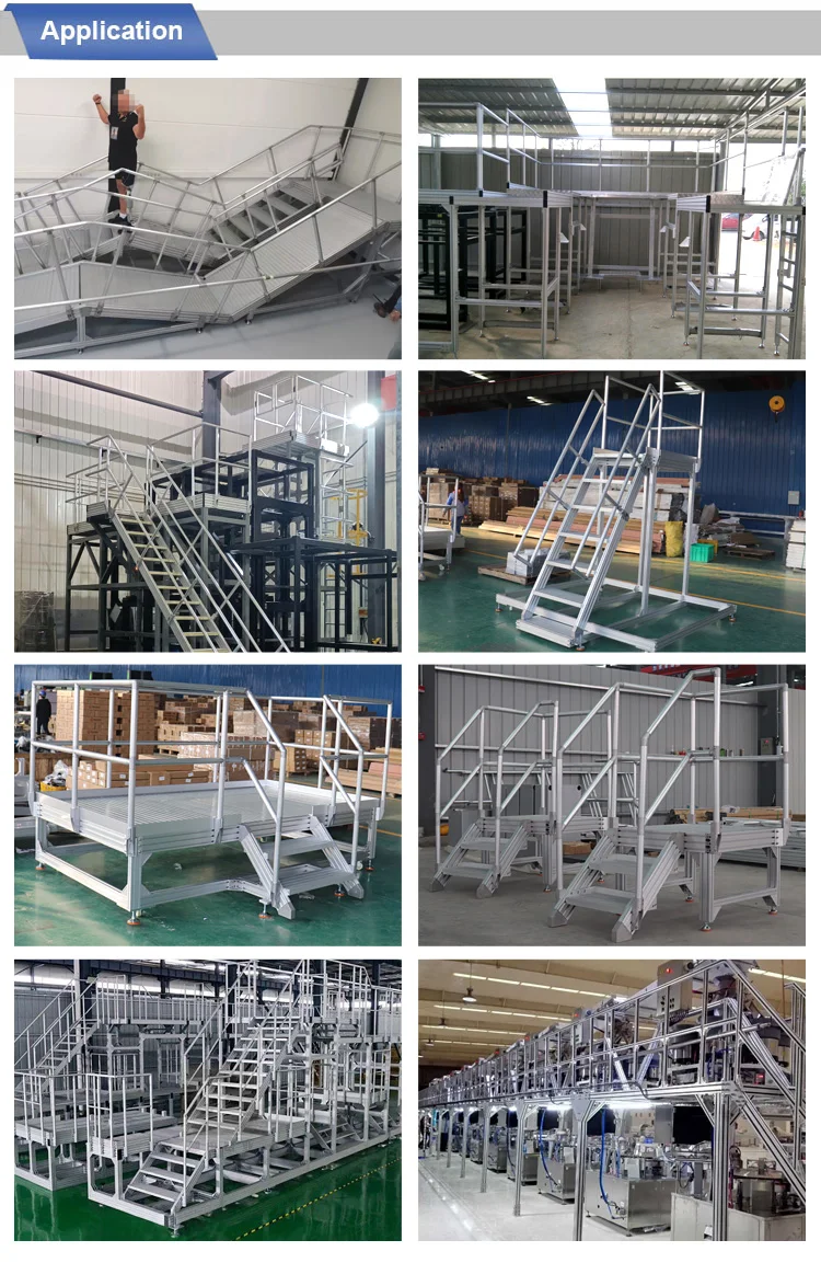 China Factory Wide Step Aluminum Extrusion Movable Catwalk Working ...