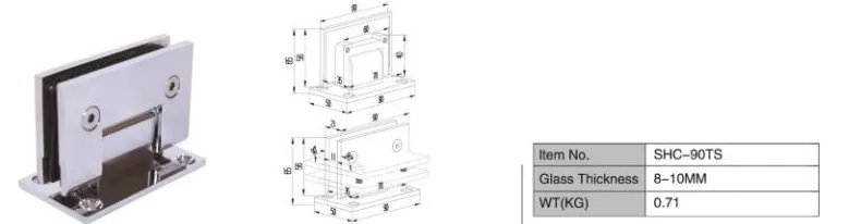 Aleader Durable Aleader Shower Room Hinge Shower Glass Door Hardware| Alibaba.com