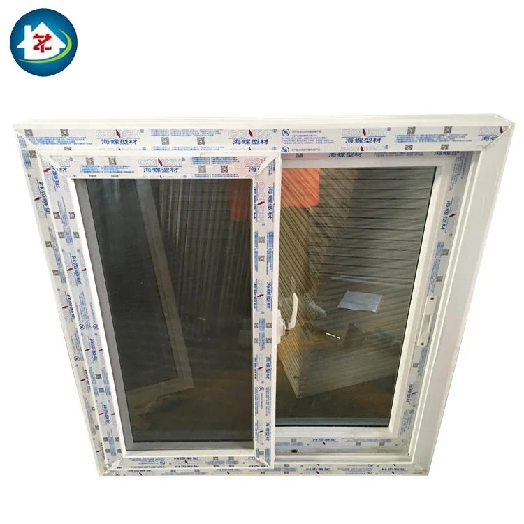 Tinted Laminated Glass UPVC Sliding Window Hurricane Windows and Doors