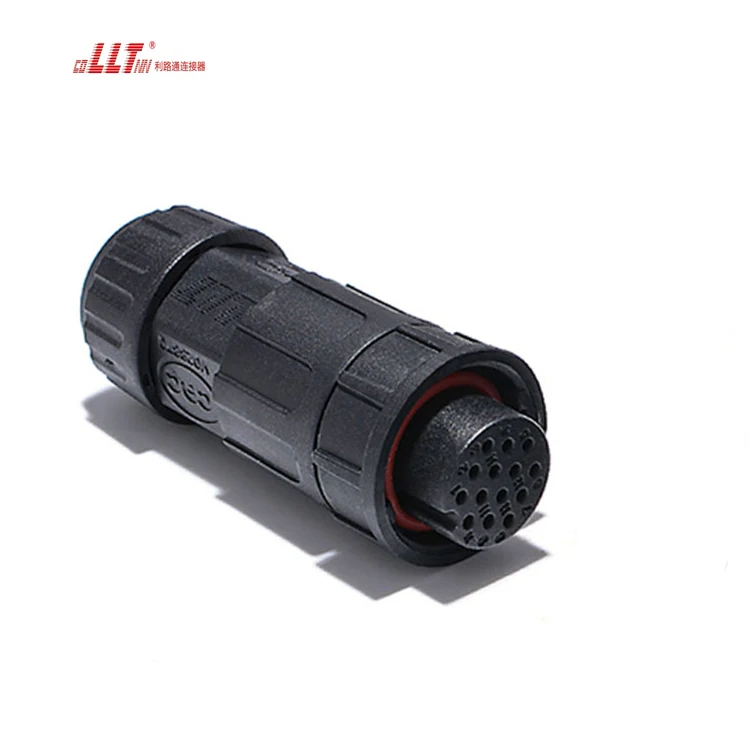 14pin M19 Led Strip Electrical Cable Ip68 Waterproof Wire Connector ...