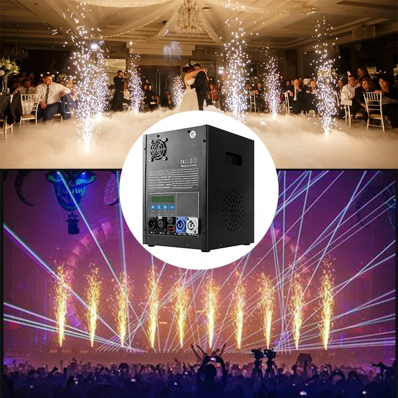 600w Sparkler Cold Fireworks Machine Dmx Small Size Cold Fountain ...