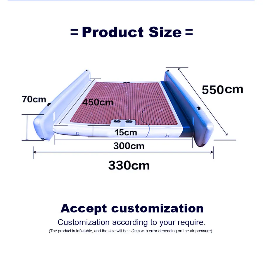 Inflatable Offshore Platform with Tent - Fishing & Fun