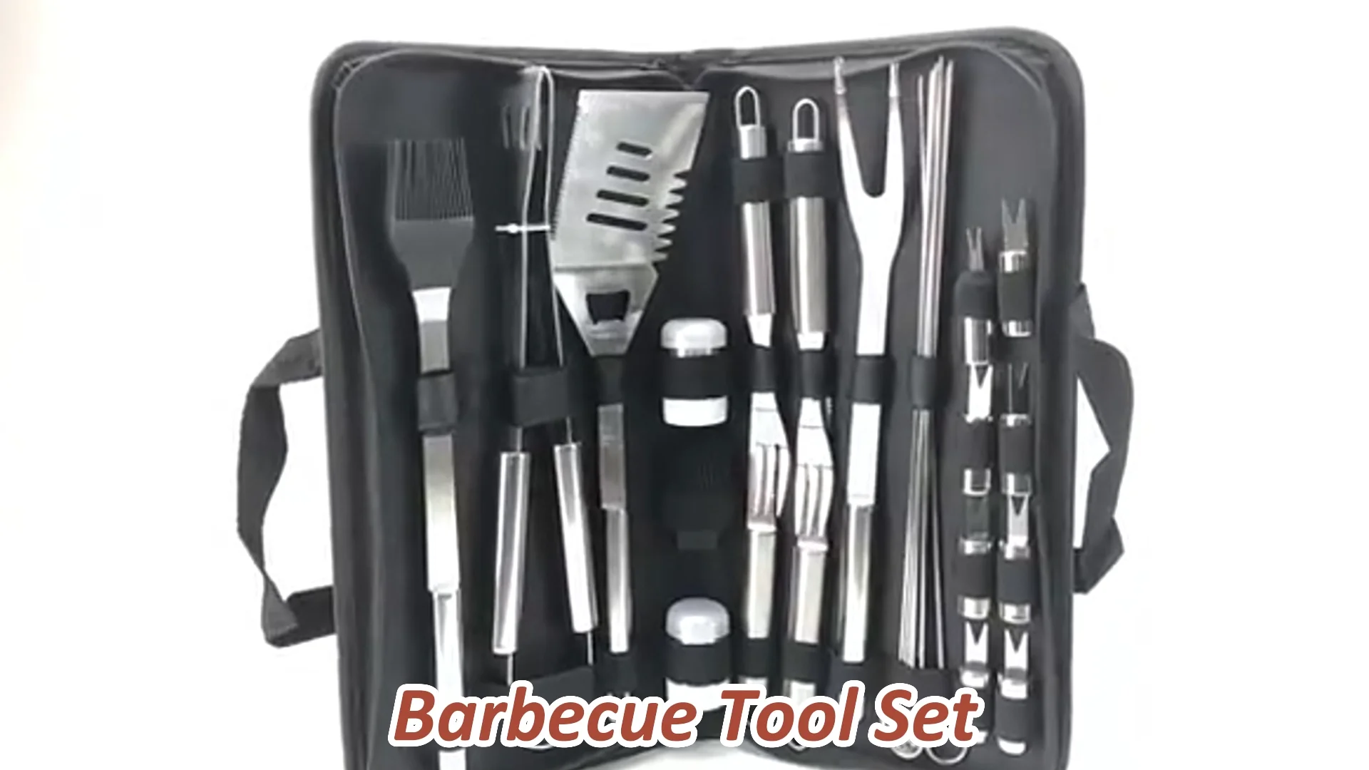 16pcs Barbecue Grill Accessories Set Stainless Steel Camping Grilling Bbq Barbeque Tools With ...