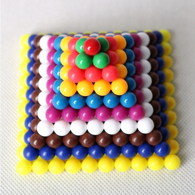Montessori Mathematics Material Montessori Colored Bead Squares Math ...