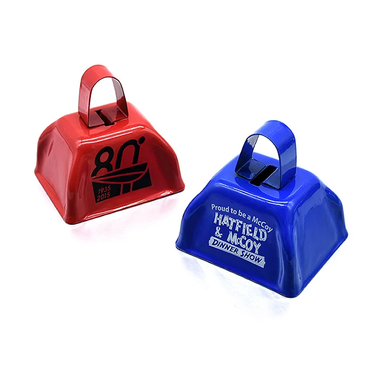 Wholesale Cheap Custom Logo Colorful School Spirit Cowbell