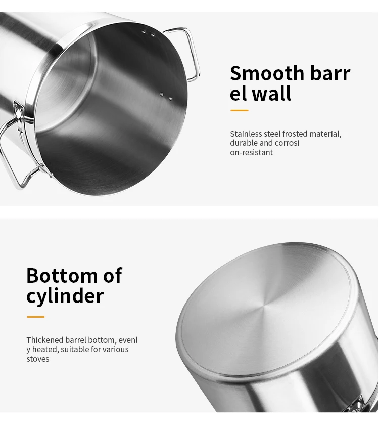 High Quality Kitchenware - Stainless Steel Soup Pot Set