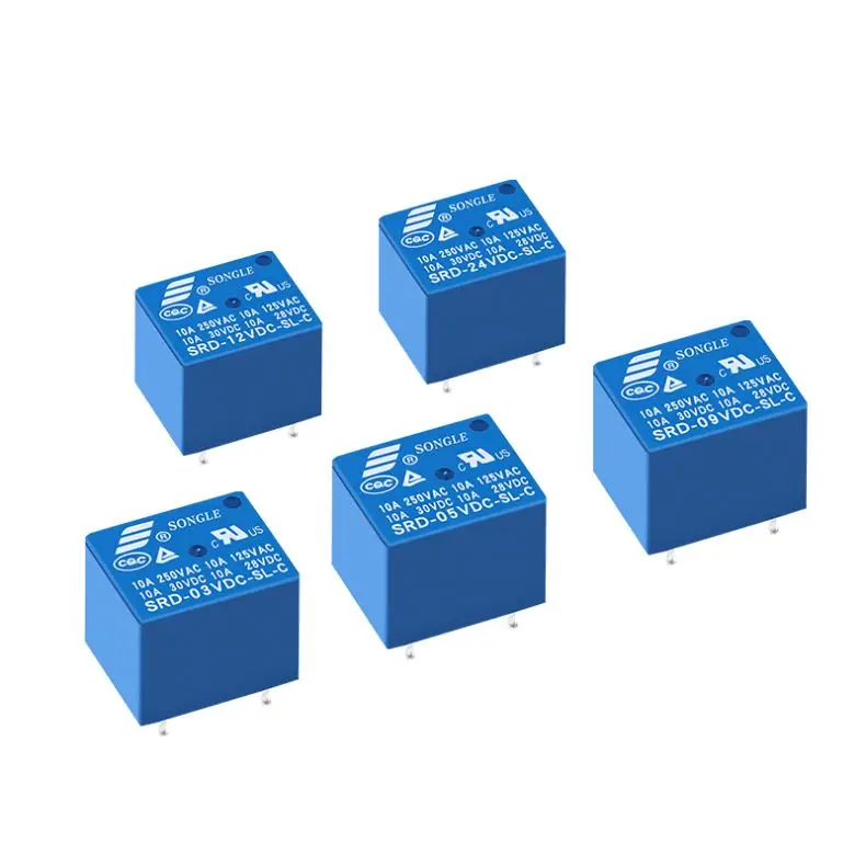 Power Relay 5v 10a Relay T73 5v Srd-05vdc-sl-c Dip Original Srd-24vdc ...