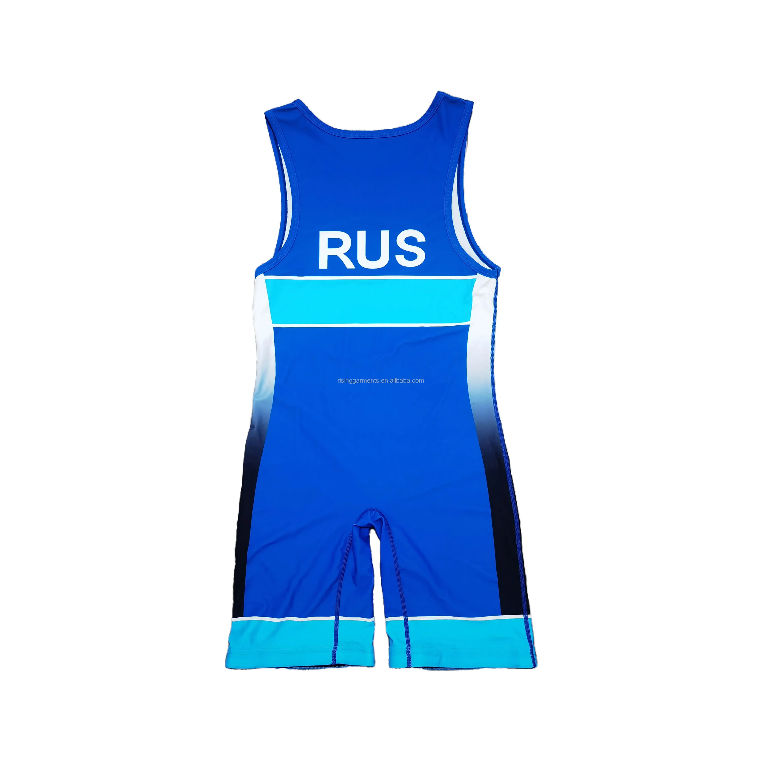 Shop Our 2024 Custom Men's Wrestling Singlets with Russia Flag