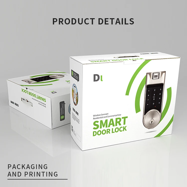 Customized Color Printed Carton Cardboard Buckle Portable Paper Box For ...