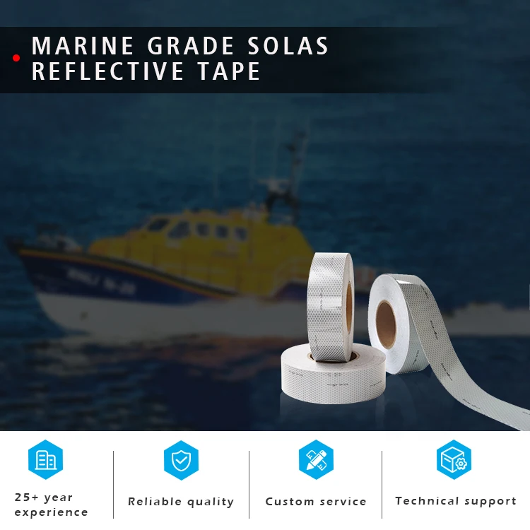 Sliver High Durability Retro-reflective Solas Marine Reflective Tape ...