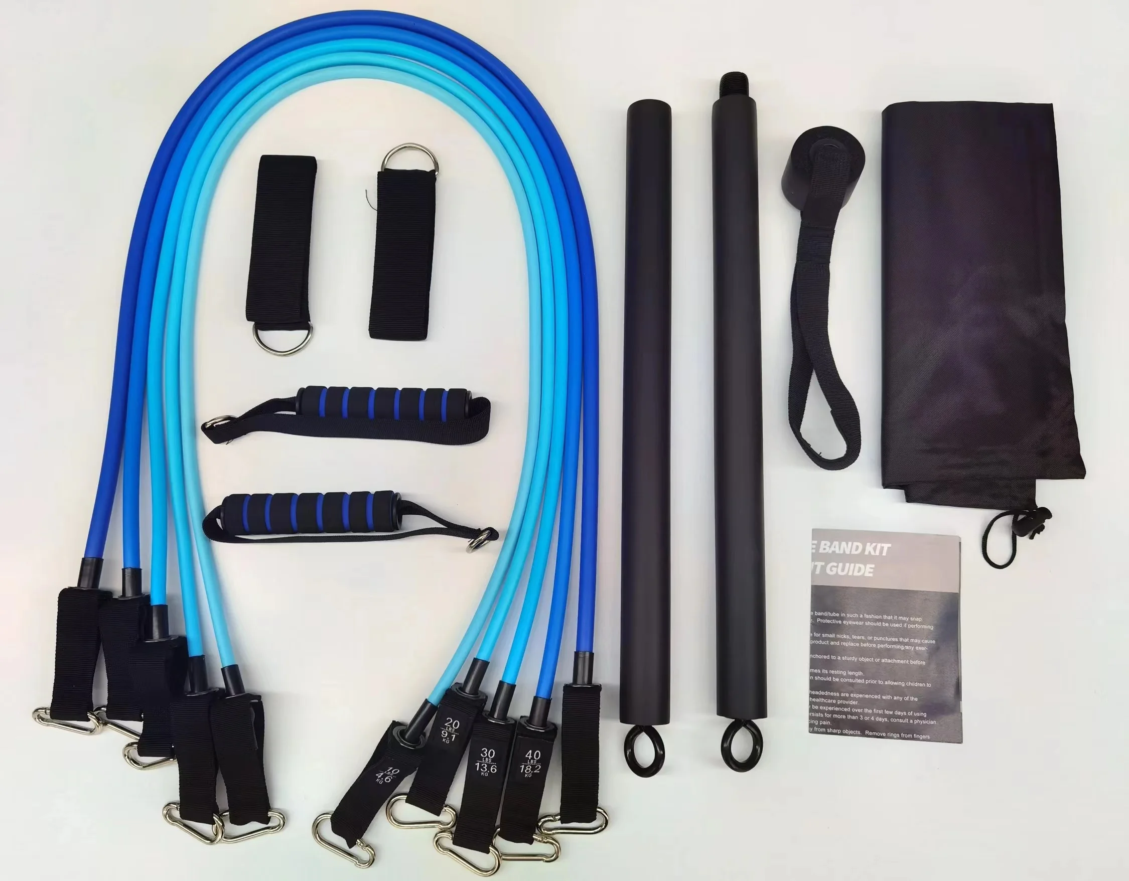 Adjustable Bodybuilding Pilates Bar - 11pcs Set