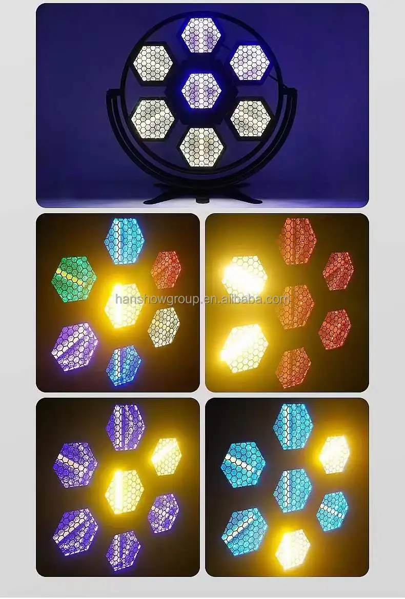 7 X 350w LED Retro Halogen Lamp Warm White Light for Wedding Stage ...