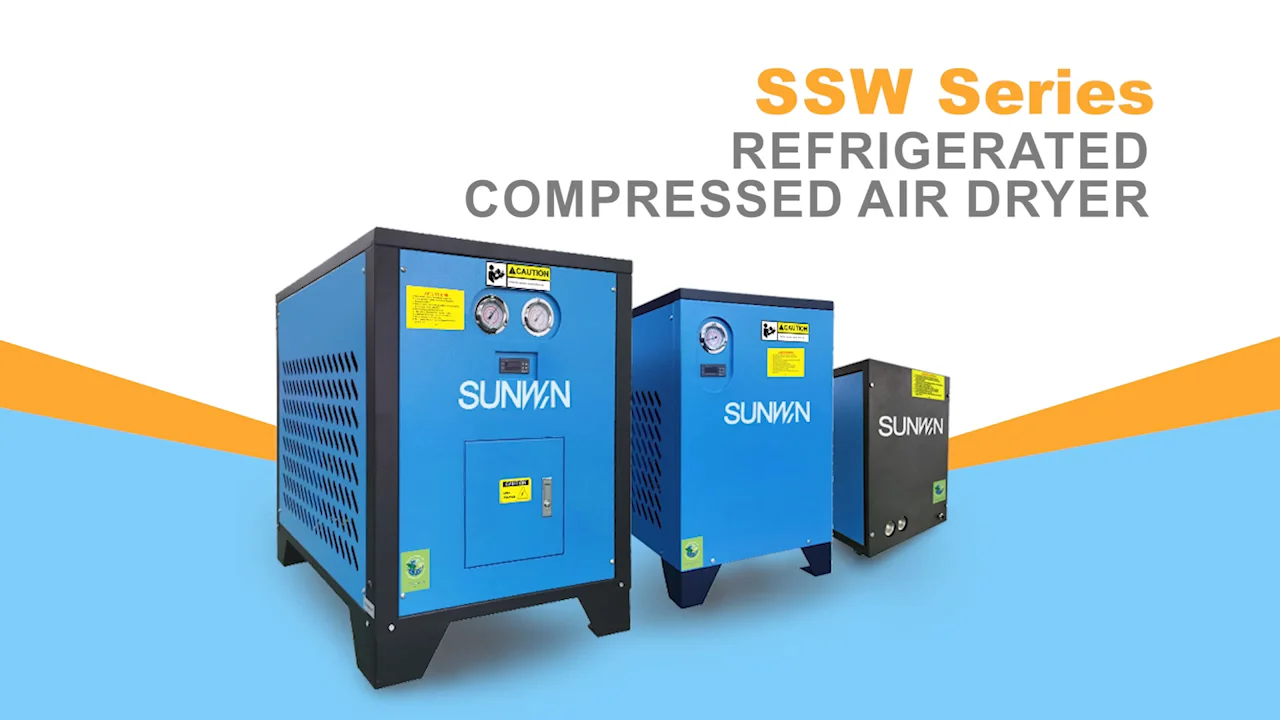 16 Bar Sus304 Food Grade Compressed Air Dryer For Oil Free Scroll Air ...