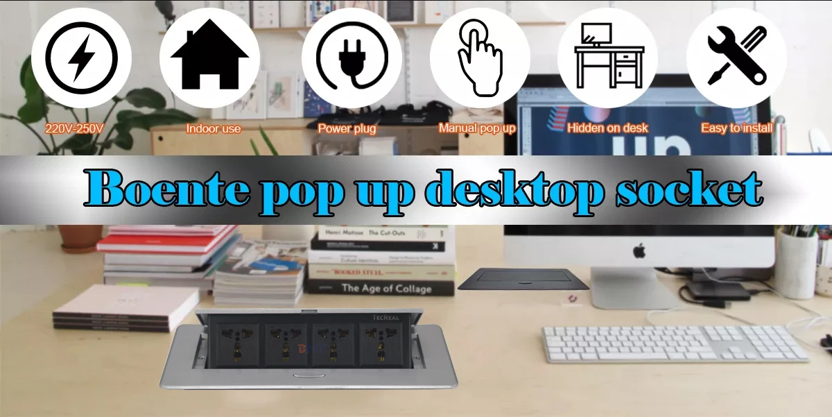 Bnt Panel Recessed Mounting Conference Tabletop Desktop Electrical ...