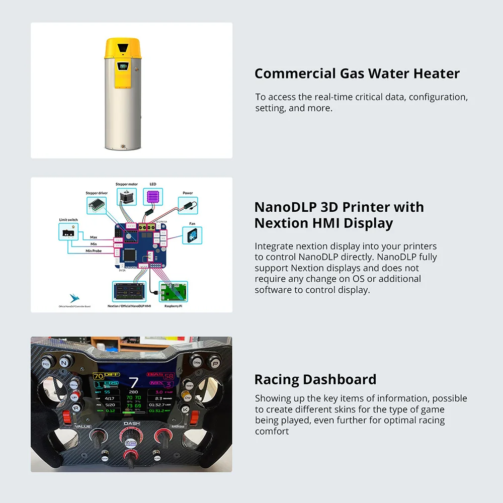 Nextion 7 Inch IPS RGB 65K Capacitive Touchscreen - Smart Display