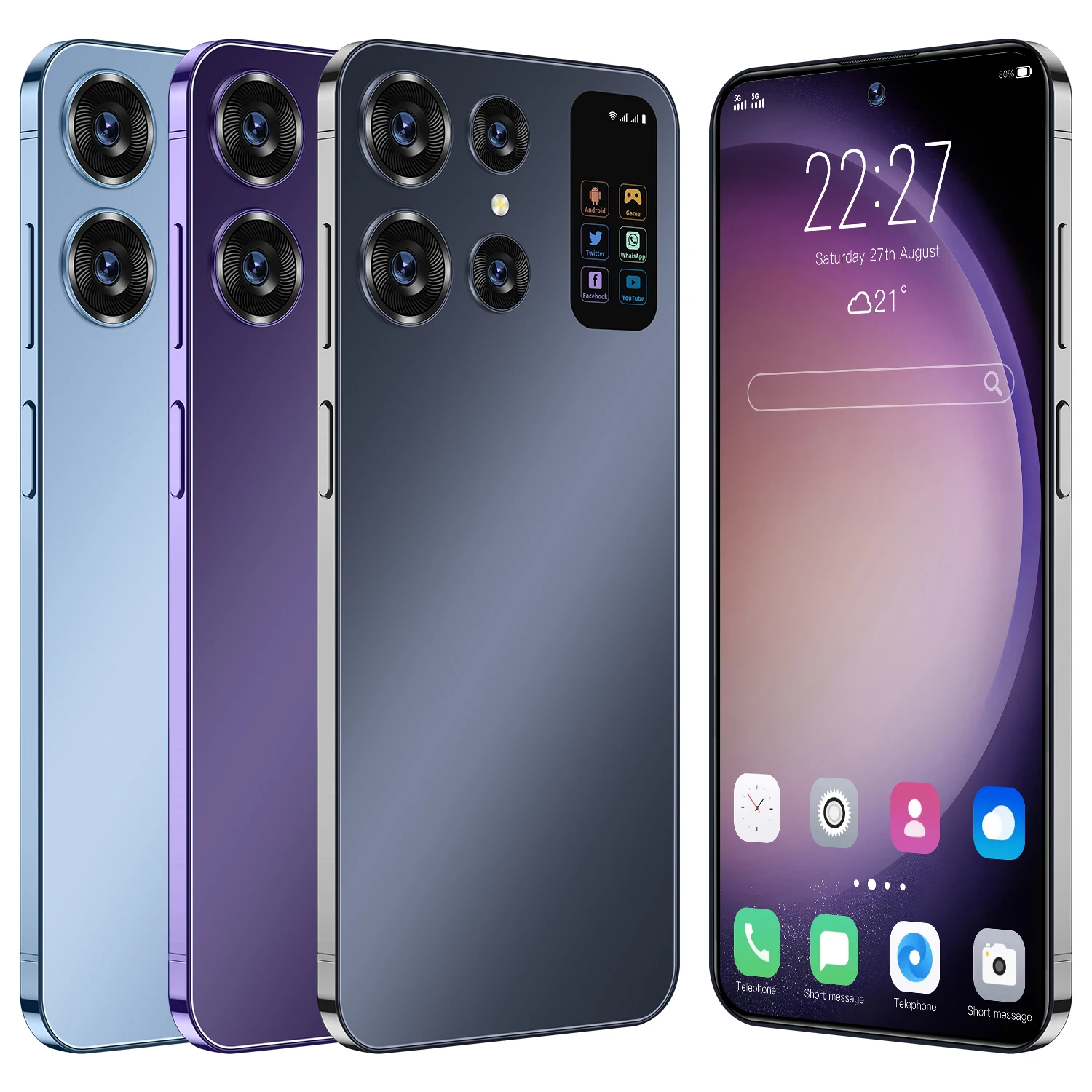 Cellphone Original S24 Ultra 16gb+512gb Smartphone 7inch Unlocked Dual ...