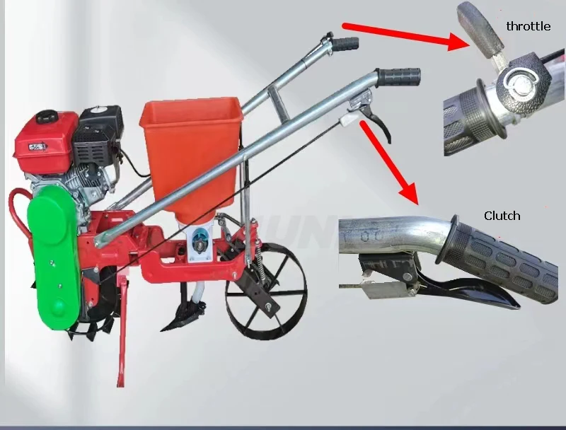 Farm Diesel Engine Corn Precise Seeder & Fertilizer Planter