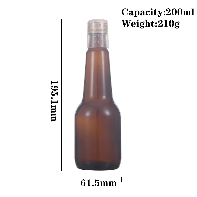 Wholesale Empty Syrup 200ml Amber Glass Bottles For Syrup With ...