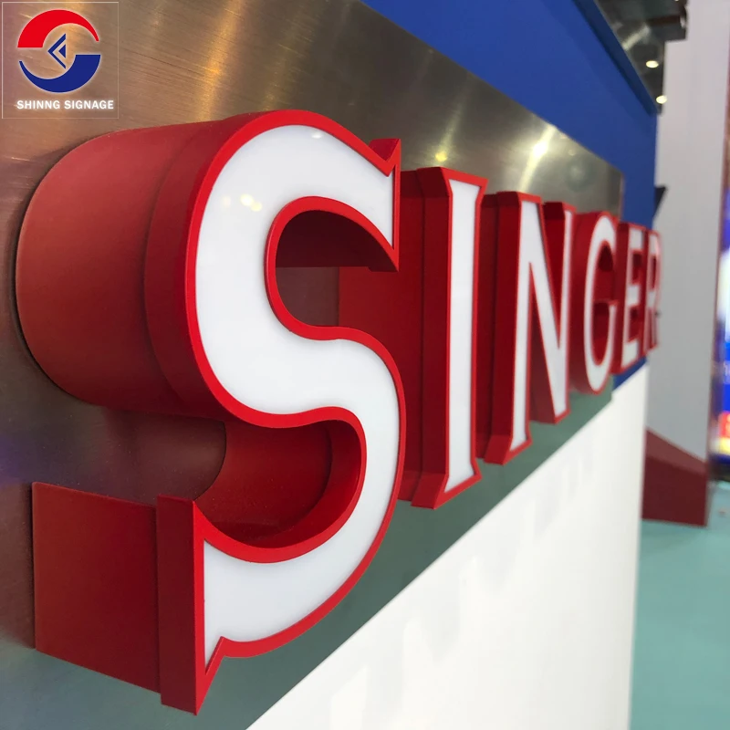 SHINING Custom Openable Stainless Steel Channels Letter Sign Trimcap ...