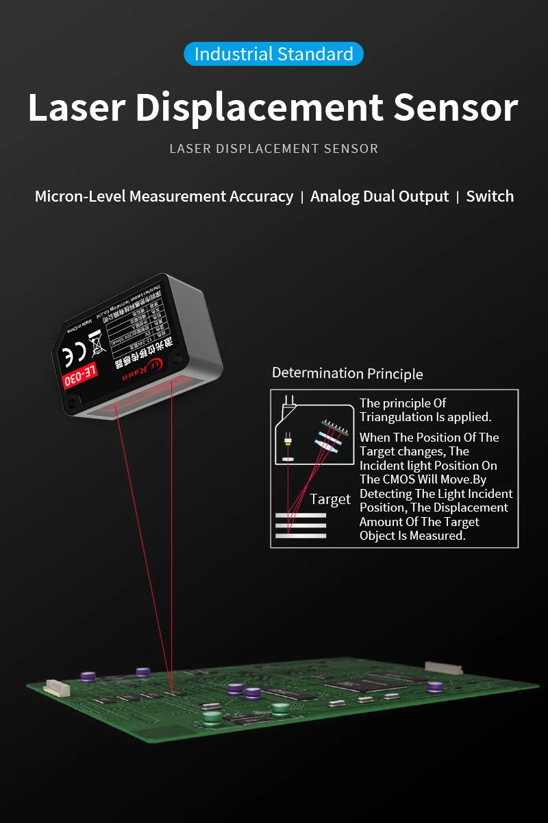 Leraun CMOS Laser Displacement Sensor - Precision & Reliability