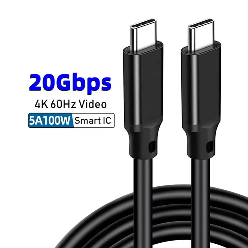 2024 20gbps Pd 100w 5a Power Delivery With E-marker Chip Data Line Type C Usb 3.2 Gen 2 Hd 4k ...