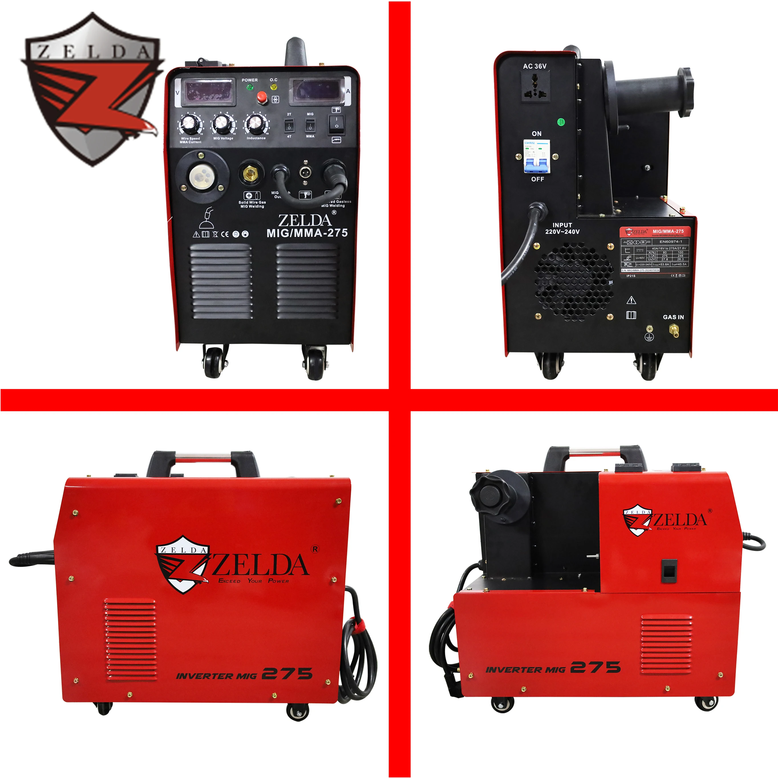 MIG-275 Portable Inverter Welder - Efficient & Versatile
