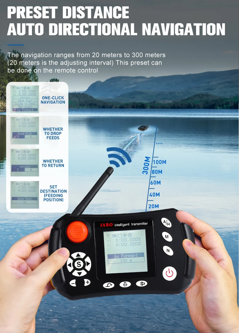 Jabo Dolphin High Speed RC Saltwater Fishing Surfer Bait Boat