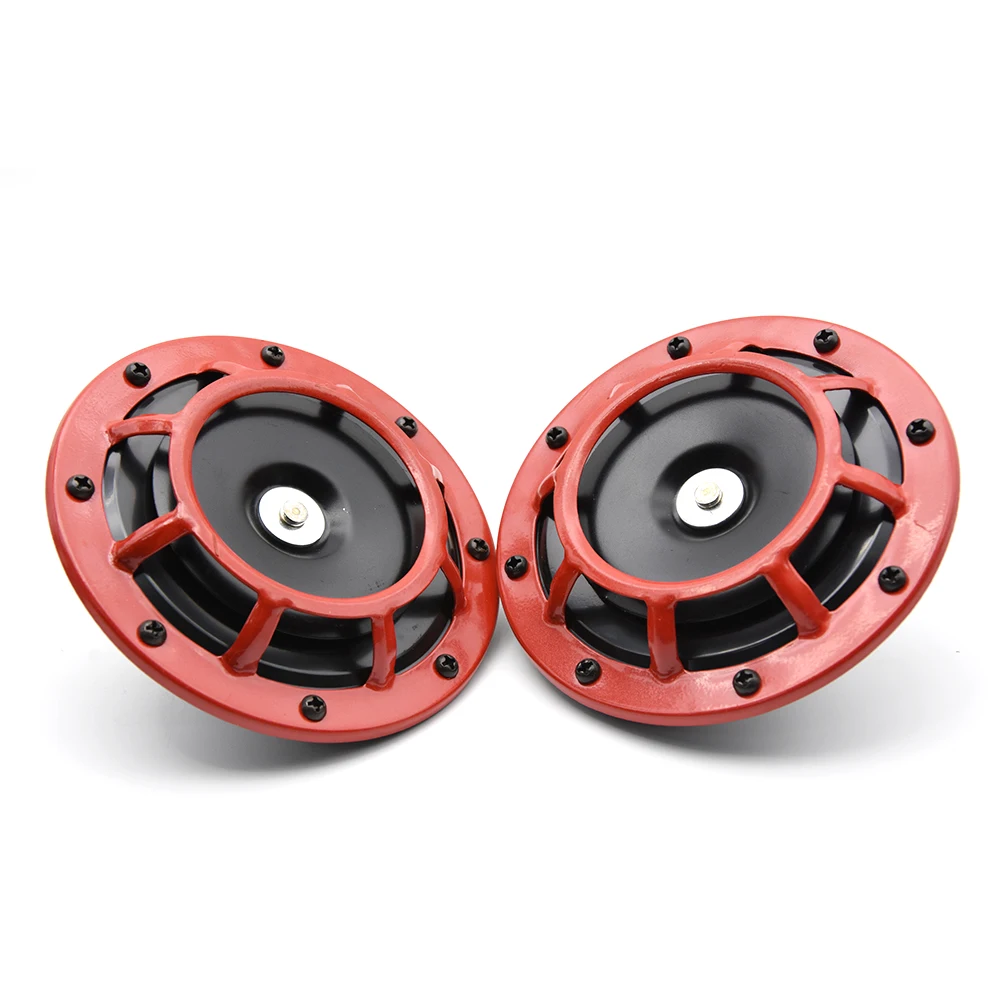 Hd Red Hella Super Loud Compact Electric Blast Tone Air Horn 12v 115db ...