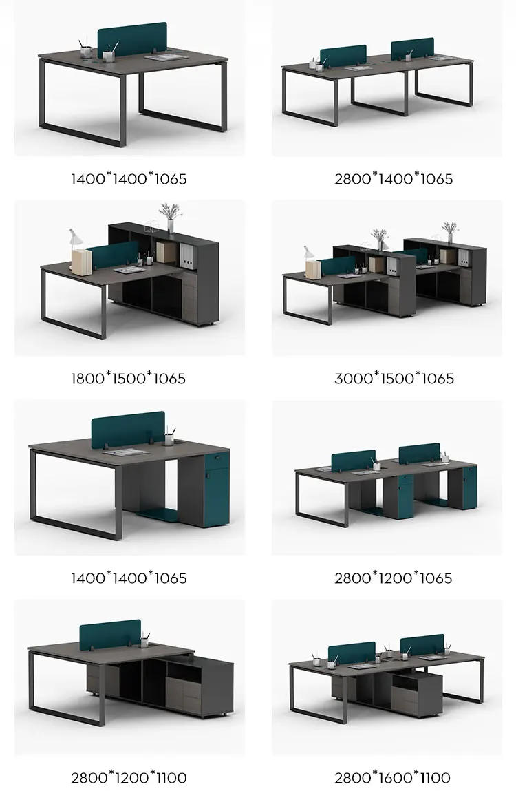Wholesale Modern Office Table Design Modular 4 Seater Office ...