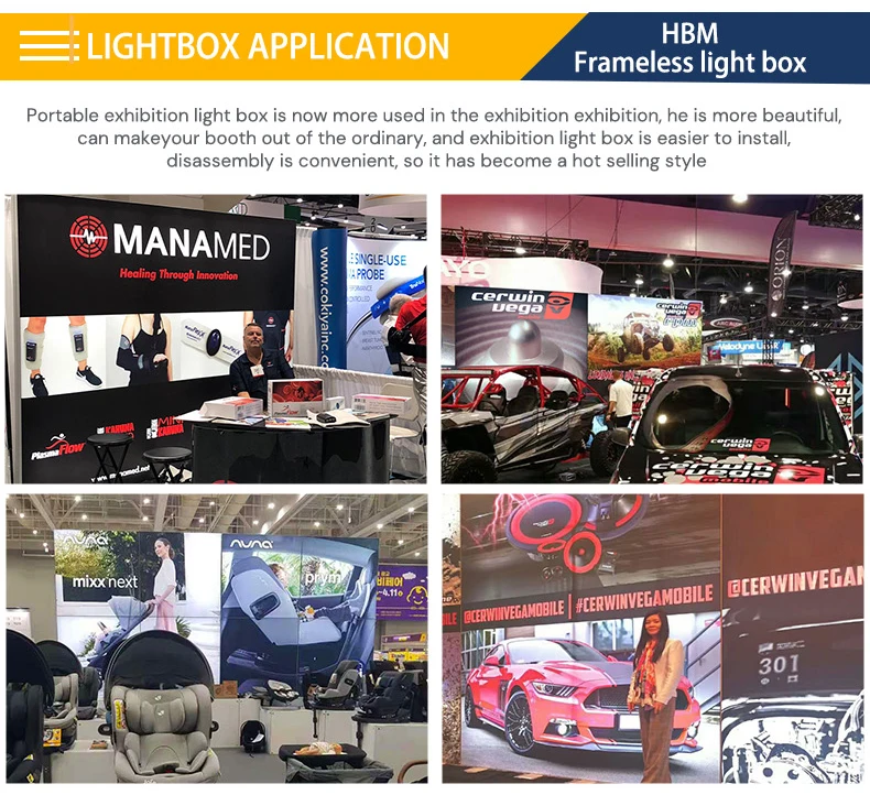Custom Exhibition Trade Show Backlit Double-Sided Light Box
